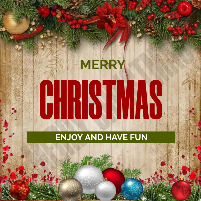 Christmas card Christmas wish Template | PosterMyWall