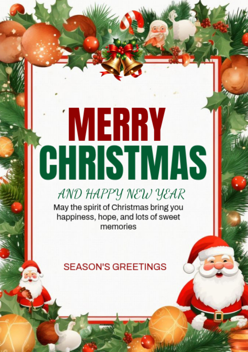 Christmas card Template | PosterMyWall