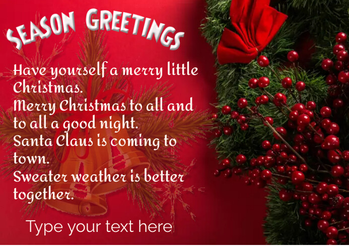 Christmas card Template | PosterMyWall
