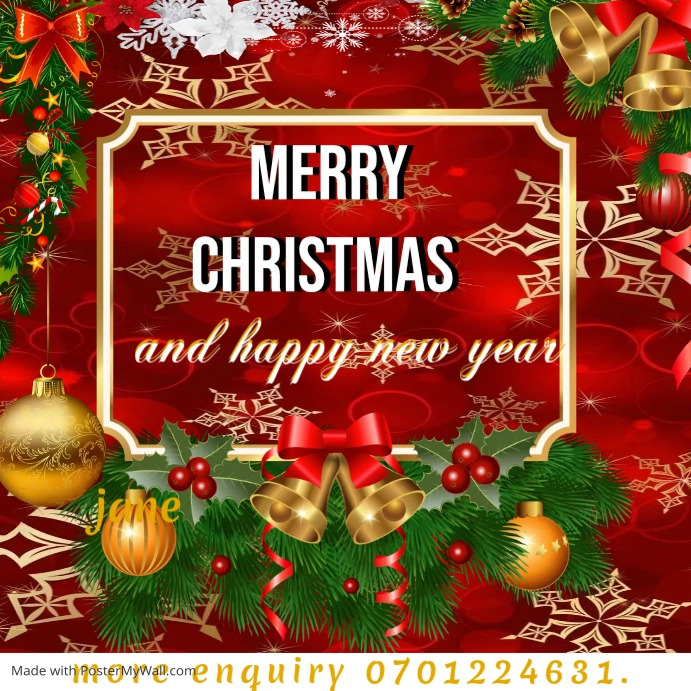 CHRISTMAS CARD Template | PosterMyWall