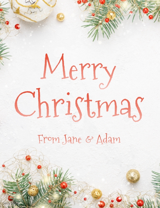 Plantilla de Tarjeta de Navidad | PosterMyWall