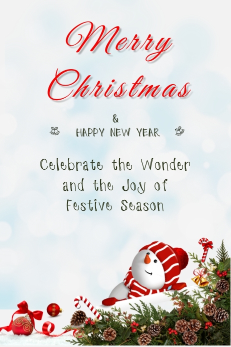 CHRISTMAS CARD Template | PosterMyWall