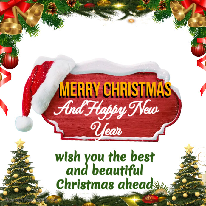 CHRISTMAS CARD Template | PosterMyWall