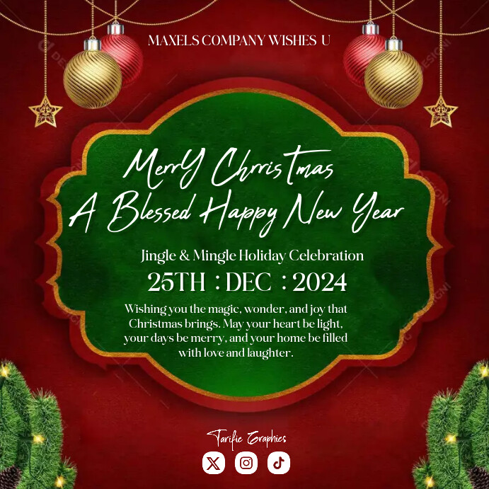 christmas card Template | PosterMyWall