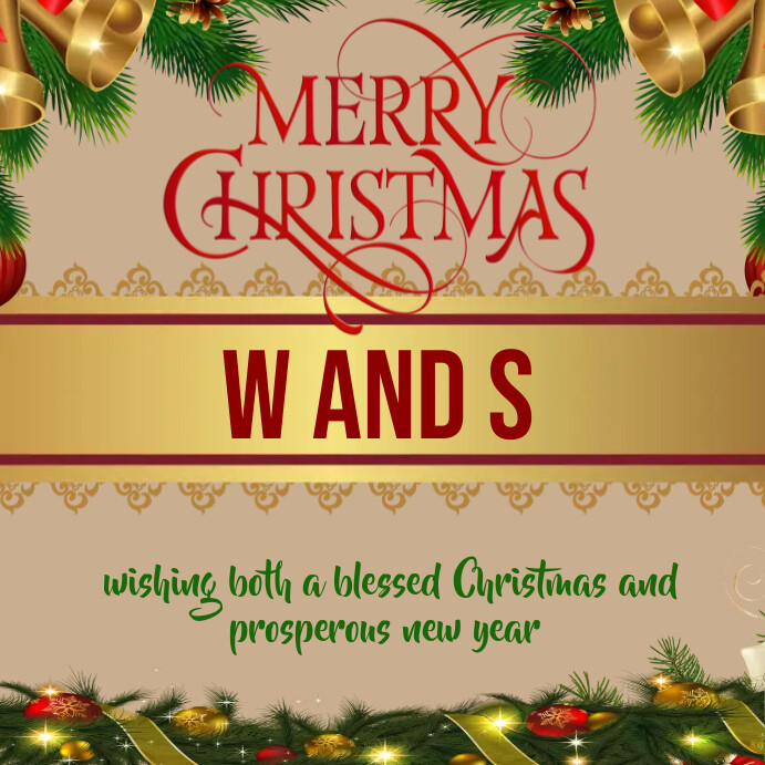 CHRISTMAS CARD/ Template | PosterMyWall