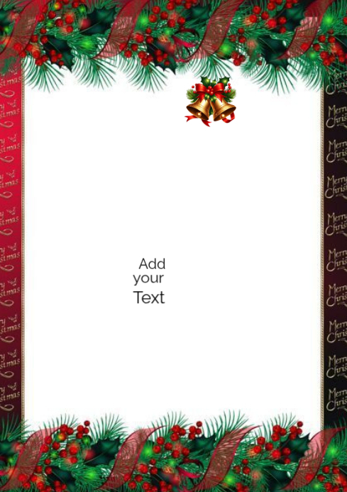 Christmas card frame Template | PosterMyWall