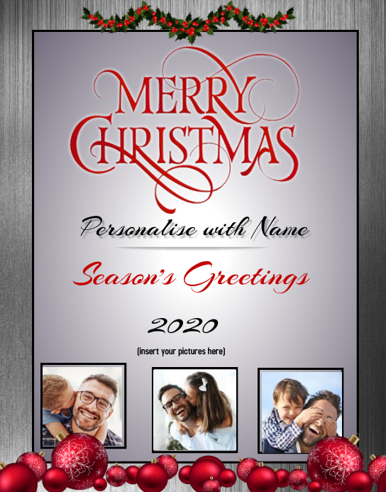 Christmas Card Personalized Template | PosterMyWall