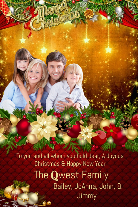 Christmas Card Template | PosterMyWall