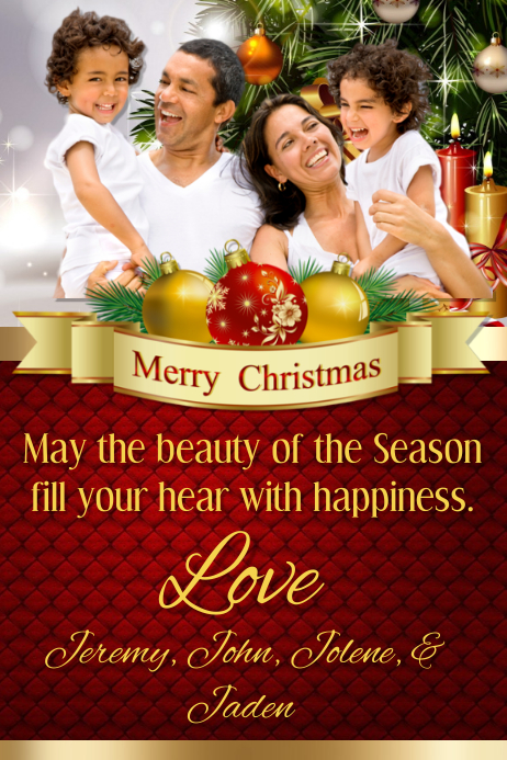 Christmas Card Template | PosterMyWall