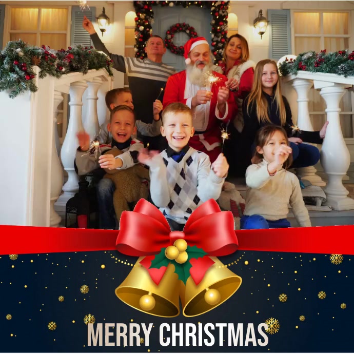 christmas card video template | PosterMyWall