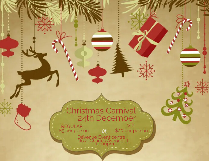 Christmas carnival Template | PosterMyWall