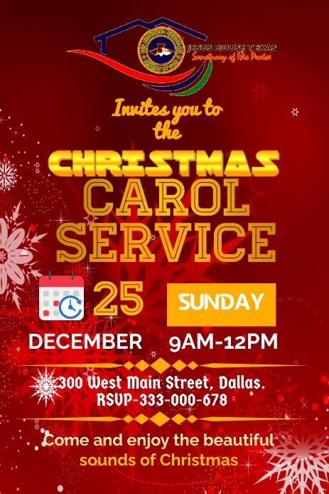 Copy of Christmas carol (3) | PosterMyWall