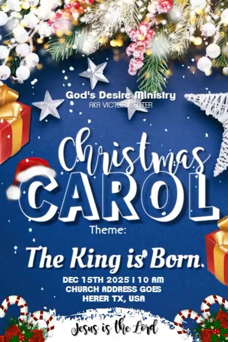 Christmas Carol Ads (2) Template | PosterMyWall