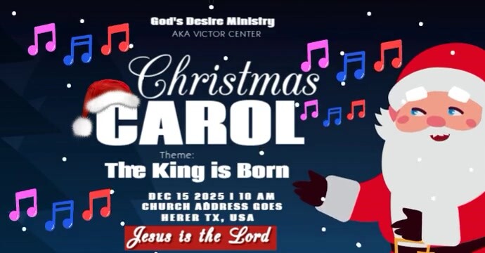 Christmas Carol Ads Template | PosterMyWall