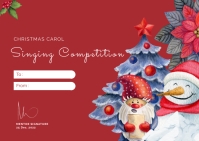 Happy Christmas Carol Song Template | PosterMyWall