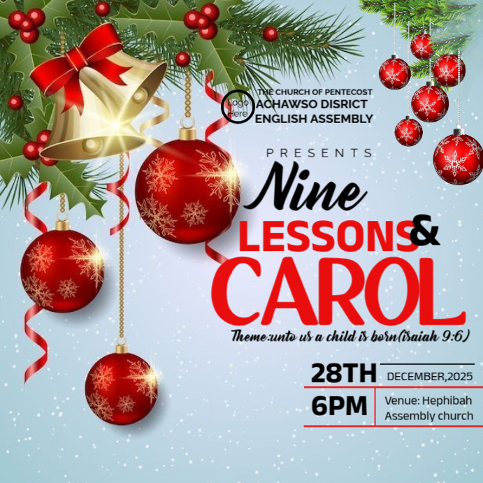 Christmas carol Christmas carol flyer Carol service Template | PosterMyWall