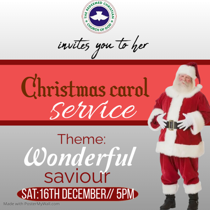 Christmas carol/church Template | PosterMyWall