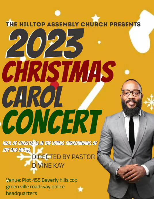 Christmas carol concert Template | PosterMyWall