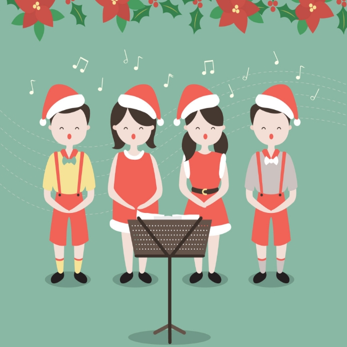 Christmas carol design flyer Template | PosterMyWall