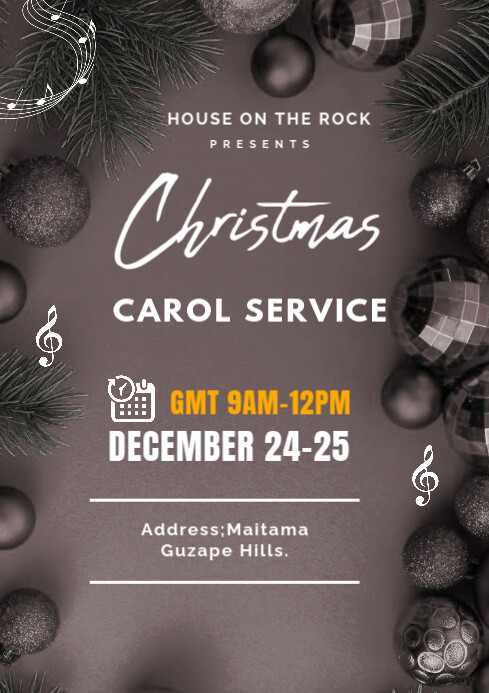 christmas carol Template | PosterMyWall