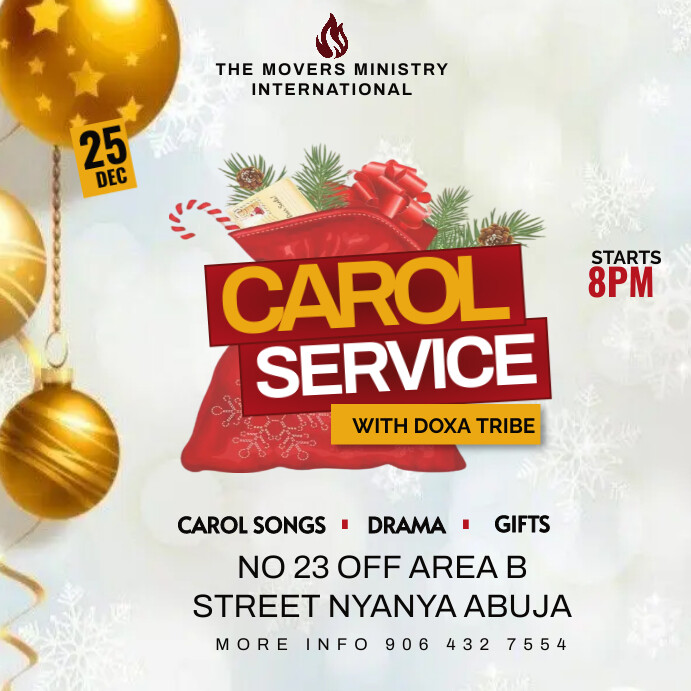 christmas carol Template | PosterMyWall