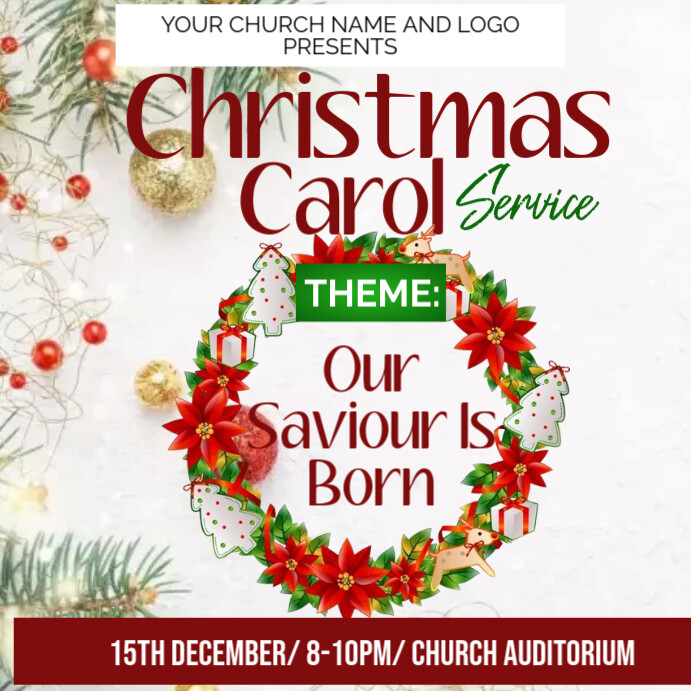 Christmas carol Template | PosterMyWall