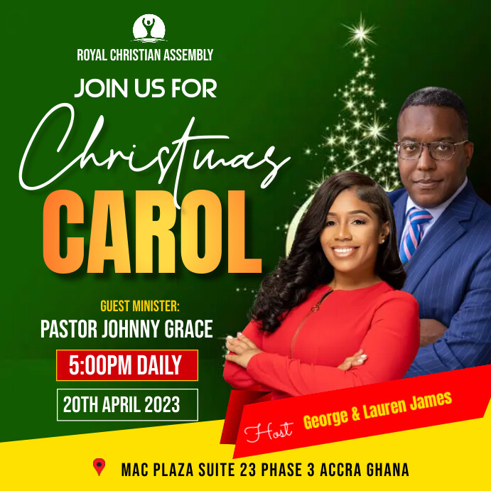 Christmas carol Template | PosterMyWall