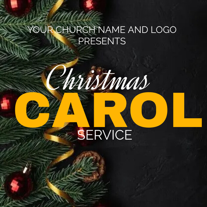 Christmas carol Template | PosterMyWall