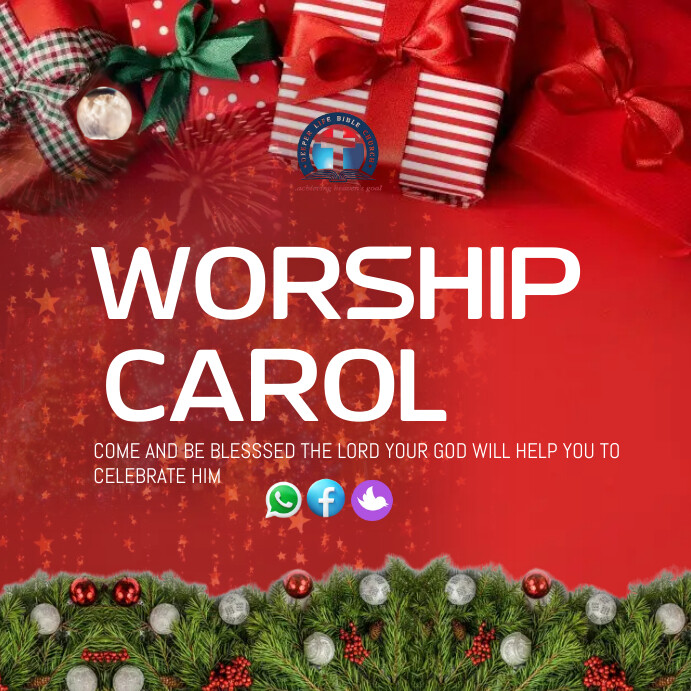 Plantilla de CHRISTMAS CAROL | PosterMyWall