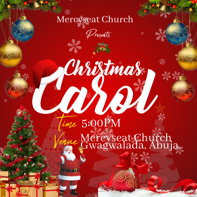 christmas carol Template | PosterMyWall