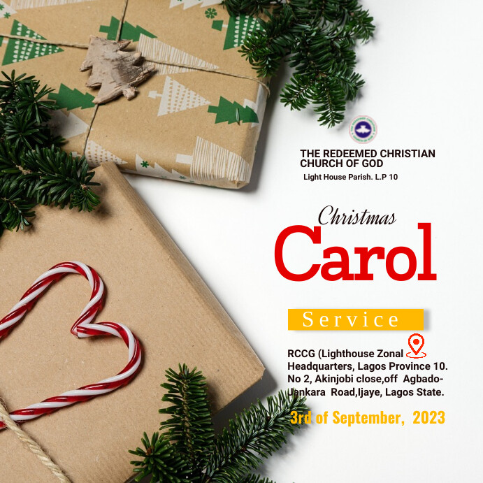CHRISTMAS CAROL Template | PosterMyWall