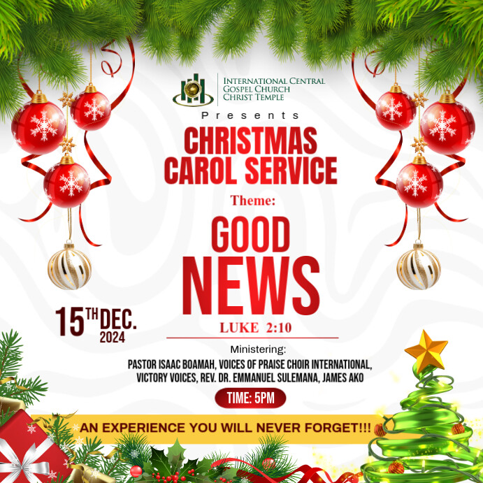 christmas carol Template | PosterMyWall