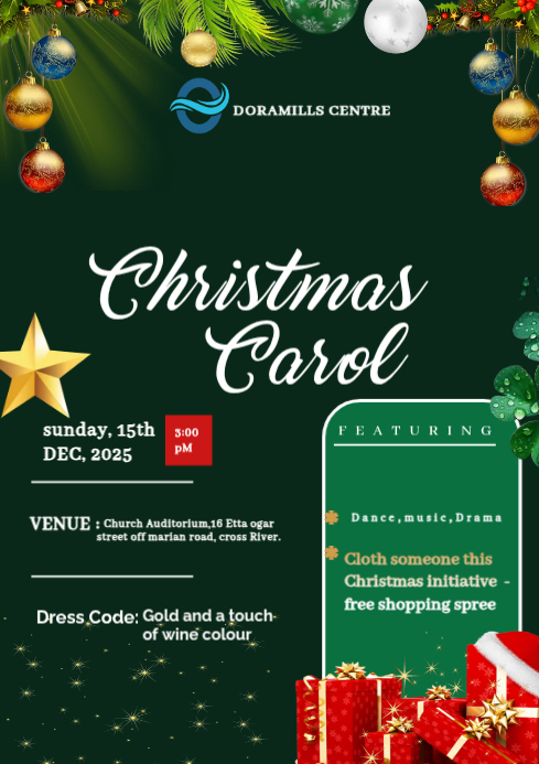 Christmas carol Template | PosterMyWall