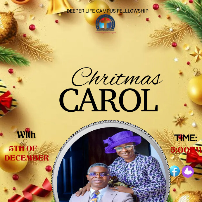 CHRISTMAS CAROL Template | PosterMyWall
