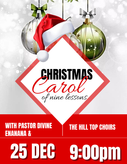 Plantilla de Christmas carol | PosterMyWall