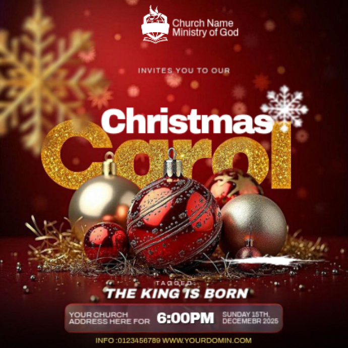 christmas carol Template | PosterMyWall