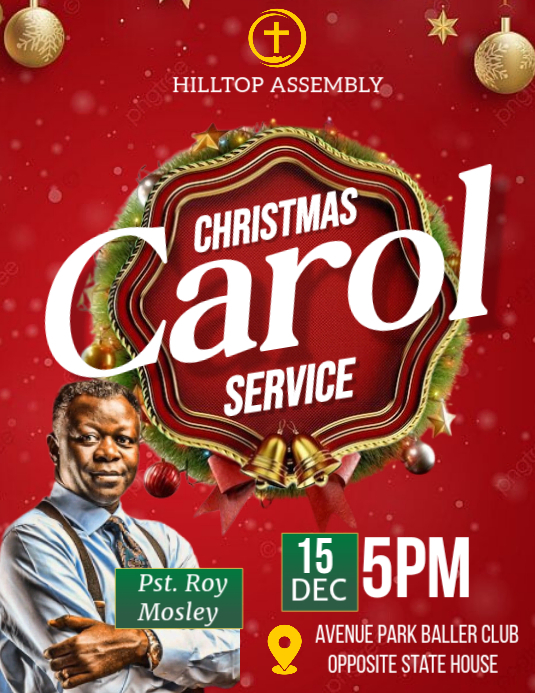 Christmas Carol Template | PosterMyWall