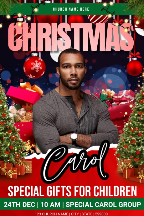 christmas carol Template | PosterMyWall