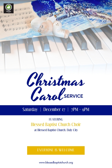 Plantilla de christmas carol | PosterMyWall