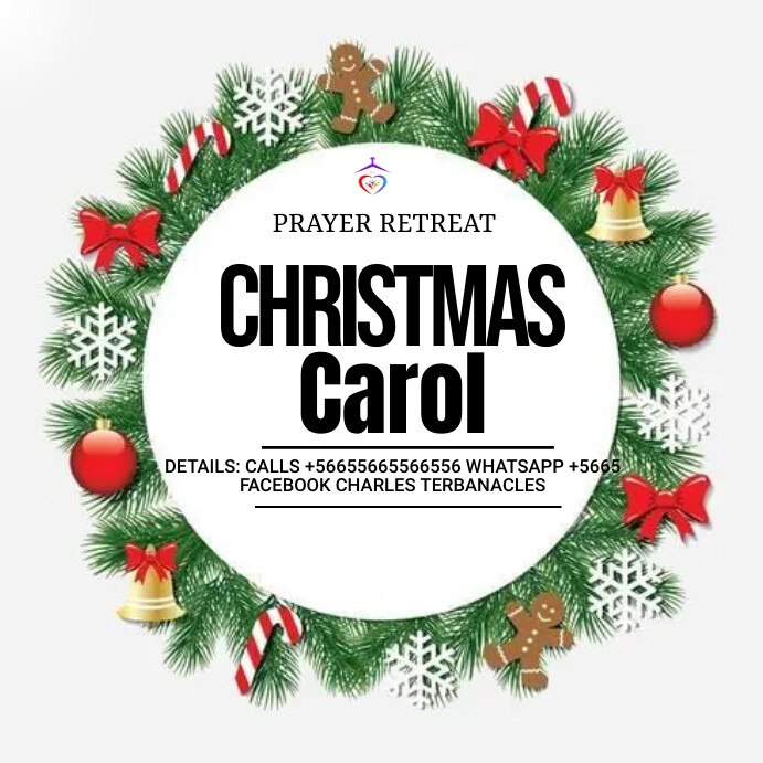 CHRISTMAS CAROL Template | PosterMyWall