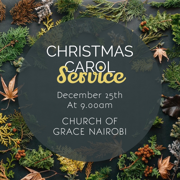 Christmas Carol Template | PosterMyWall