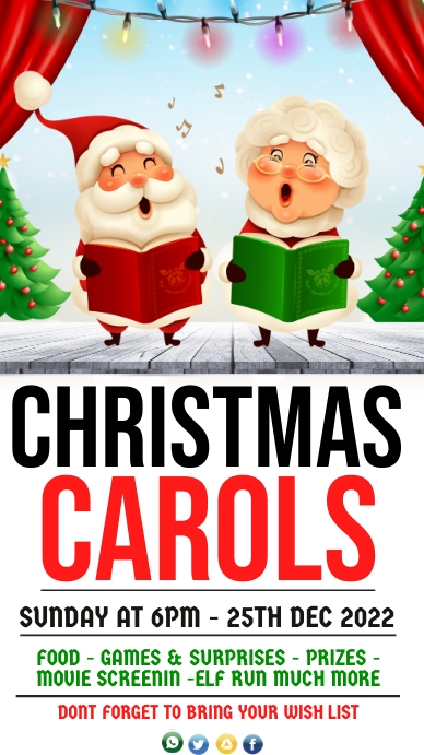 Copy of Christmas carol | PosterMyWall