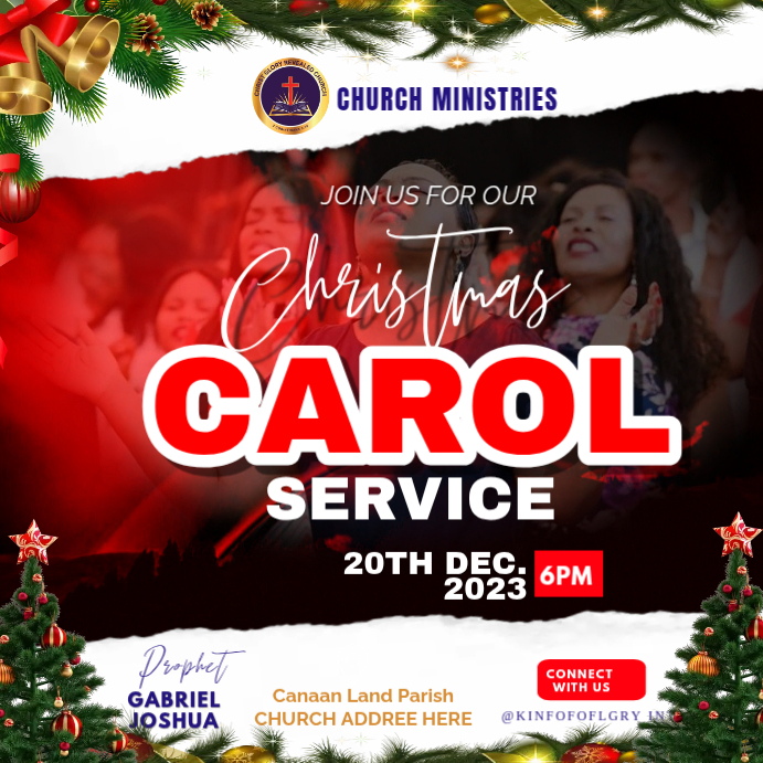 CHRISTMAS CAROL Template | PosterMyWall