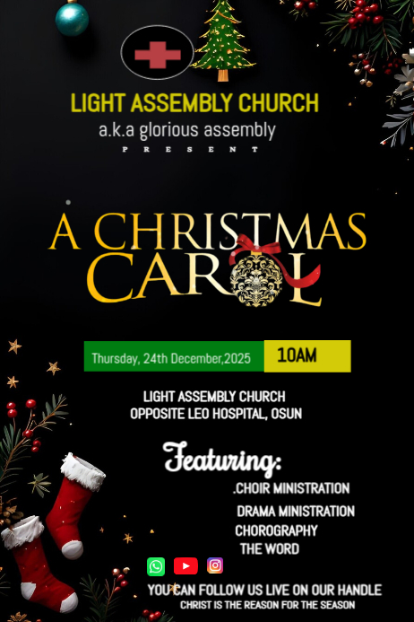 Christmas carol Template | PosterMyWall