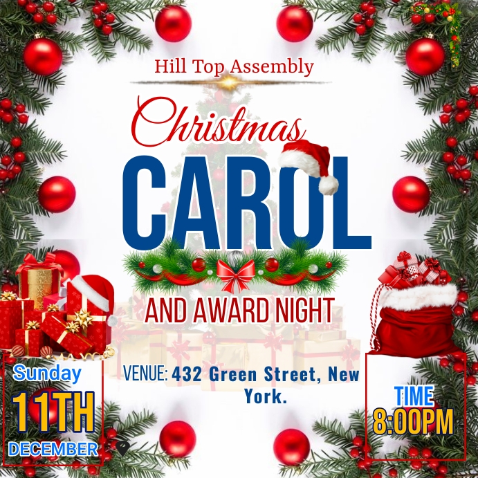 Copy of Christmas Carol | PosterMyWall