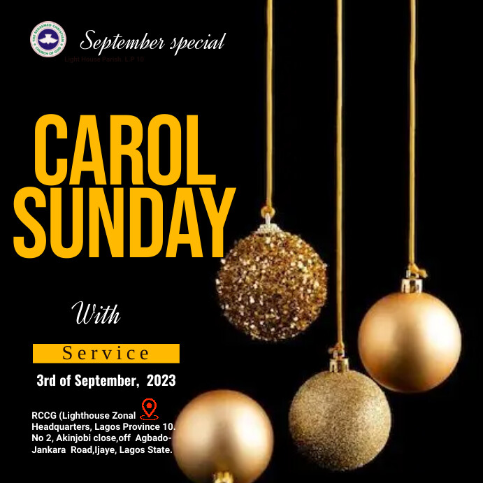 CHRISTMAS CAROL Template | PosterMyWall