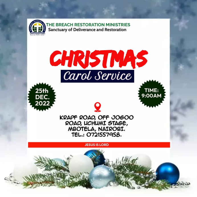 Christmas carol Template | PosterMyWall