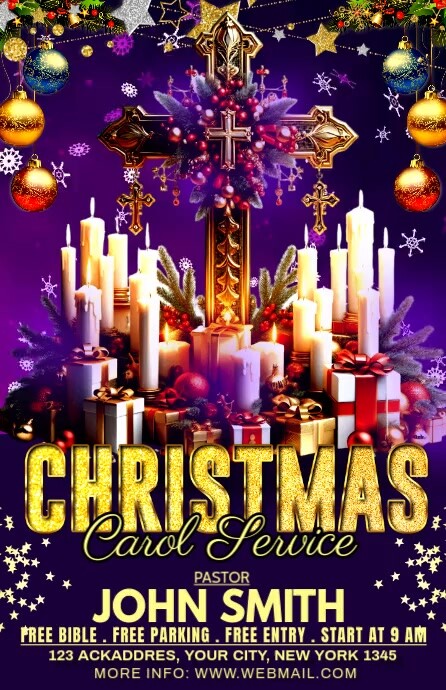 christmas carol Template | PosterMyWall