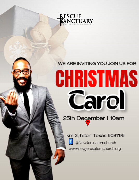 christmas carol Template | PosterMyWall