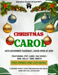 Christmas Carol Template | PosterMyWall